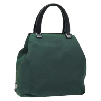 Prada Sac &agrave; main vintage en nylon Pre-owned - Femme - Pre-owned - Vert - Taille: ONE Size