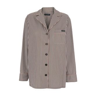 Dolce & Gabbana Femme, Blouses et Chemises, Multicolore, Taille: 38 FR Notched Revers Collar Shirt