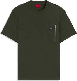 HUGO BOSS Homme, Tops, Vert, Taille: L T-shirt Dargentee