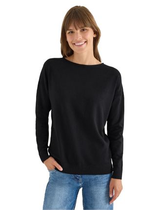 Cecil Pullover mit Strukturdetail Black XXL
