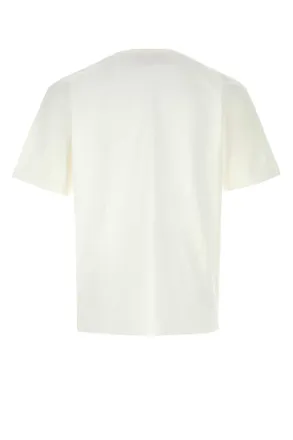 Valentino Garavani Mens White Cotton T-Shirt Avorio Exterior Exterior: T-shirts And Polos