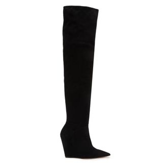 Stuart Weitzman Saloon 100 Keilstiefel - - Shoes - Damen - Schwarzk - 36 1/2 EU
