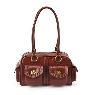 Generic Sac &agrave; bandouli&egrave;re &eacute;l&eacute;gant en cuir PU pour femme, grand sac polyvalent avec plusieurs compartiments pour travail et loisirs