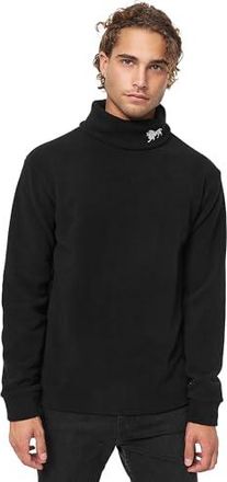 Lonsdale CURDWORTH Sweatshirt, Black/White, XXXL Mens
