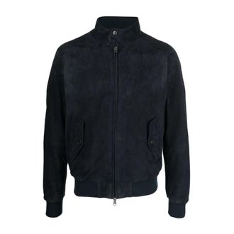 Baracuta Blauer Wildleder-Panelmantel - - Jackets - Herren - Blau - S