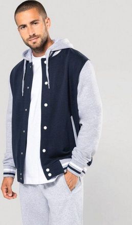 Kariban Outdoorjacke Unisex College Jacke mit Kapuze