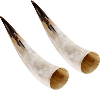 BESPORTBLE Satz Wandvasen aus Echtem Kuhhorn - Rustikale Hornvasen f&uuml;r Blumenarrangements und Landhaus Dekoration