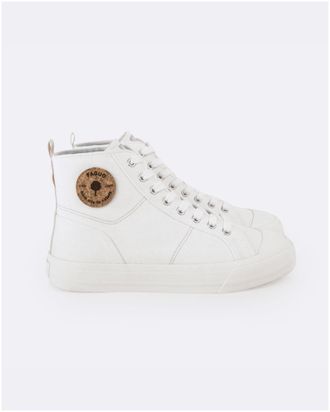 Faguo Baskets en toile blanches - NUTMEG