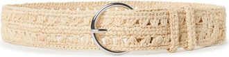 Saison 1865 Raphia Belt - Beige