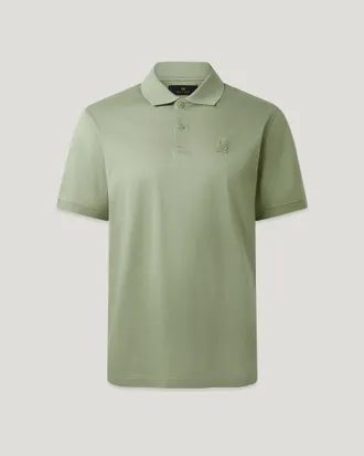 Belstaff Polo Steel Pour Homme Cotton Jersey Vert Lichen 2xl