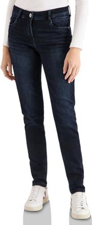 Cecil Jean pour Femme 3817429 Coupe d&eacute;contract&eacute;e, Bleu fonc&eacute;, Noir d&eacute;lav&eacute;, 78,7 x 76,2 cm (l x L)