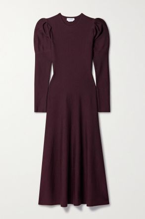 Gabriela Hearst Hannah Maxikleid Aus Einer Merinowoll-kaschmirmischung - Rot