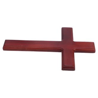 Cabilock Holz-wandkreuz Christliches Kruzifix Handpoliert Nat&uuml;rliche Maserung Religi&ouml;se Dekoration F&uuml;r Zuhause Kirche Kapelle