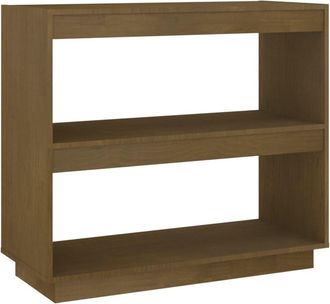 Generic Massivholz Kiefer B&uuml;cherregal, Regal, Standregal, Aktenregal, B&uuml;roregal, Raumtrenner Aufbewahrung f&uuml;r Wohnzimmer(Nat&uuml;rlich 40x35x71cm) (Honigbraun 37)