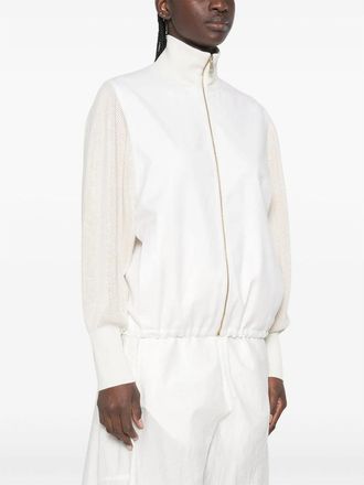 Fabiana Filippi Mixed-Knit Jacket - White