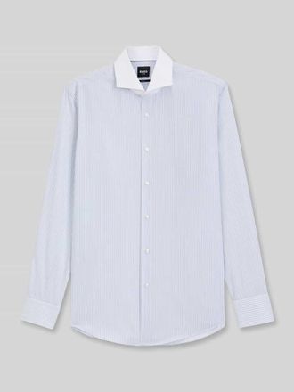 HUGO BOSS Slim Fit Businesshemd aus reiner Baumwolle
