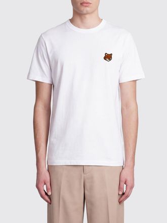Maison Kitsun&eacute; T-shirt &agrave; col rond en coton avec logo Chillax Fox