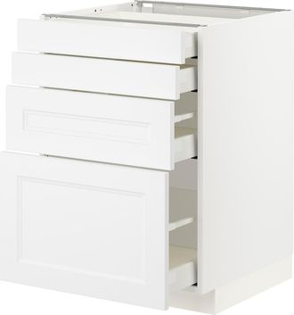 IKEA METOD / MAXIMERA Unterschr., 4 Fronten/4 Schubladen