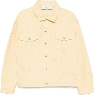 Maison Kitsun&eacute; Trucker-Jacke - Gelb