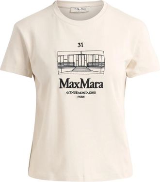 Max Mara Femme, Tops, Beige, Taille: 42 FR Smmbella T-Shirt