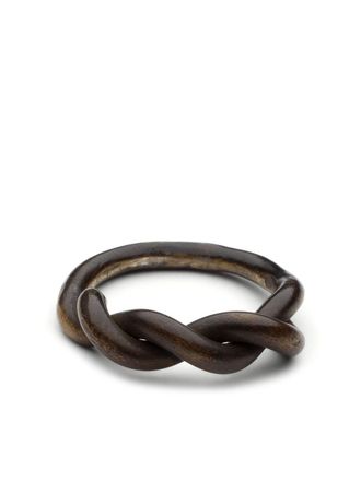 Karen Chekerdjian Studio Intrecci ring - Marron