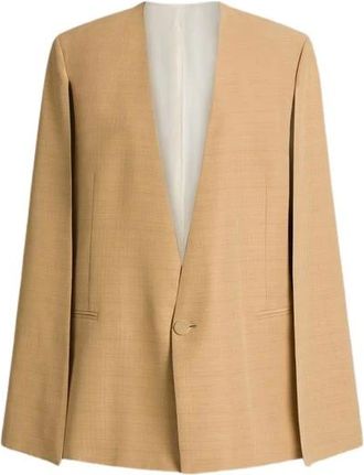 Alberta Ferretti Femme, Vestes, Beige, Taille: 34 FR Veste &agrave; effet Malfil&eacute;