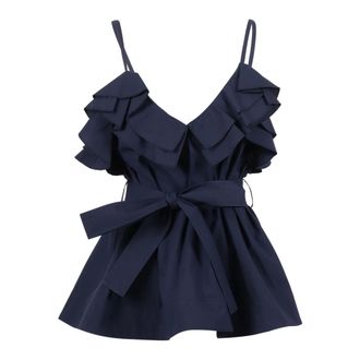 P.A.R.O.S.H. Blusa Canyox26 - - Tops - Damen - Blau - M