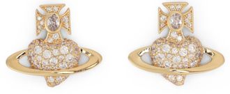 Vivienne Westwood Womens Earrings Agnatha Gold Brass