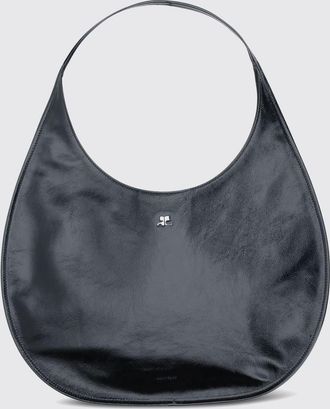 Courr&egrave;ges Schultertasche COURR&Egrave;GES Damen Farbe Schwarz