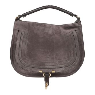 Chlo&eacute; Femme, Sacs, Brun, Taille: ONE Size Sac bandouli&egrave;re Marcie en veau velours