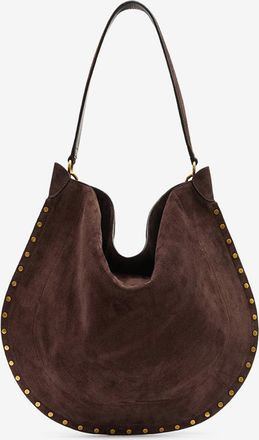 Isabel Marant Sac Oskan Hobo Soft En Cuir Velours - - Caf&eacute; - - Isabel Marant