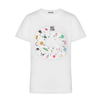 Moschino Seiden- und Nylon-Top - - Tops - Damen - Wei&szlig; - S