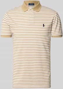 Polo Ralph Lauren Slim Fit Poloshirt aus reiner Baumwolle Modell YD MESH STRIPE POLO