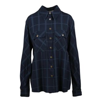 Crida Milano Camicia Over - - Blouses & Shirts - Damen - Blau - S
