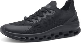 s.Oliver Damen Sneaker flach mit Chunky-Sohle Leicht, Schwarz (Black), 41 EU