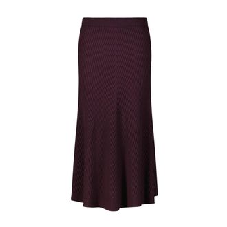 Victoria Beckham Gerippter Strick-Midirock - - Skirts - Damen - Braun - L