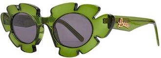 Loewe Blume Sonnenbrille - grün