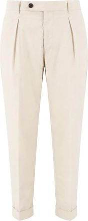 Berwick 1707 Homme, Pantalons, Blanc, Taille: L Pantalon Coupe Classique