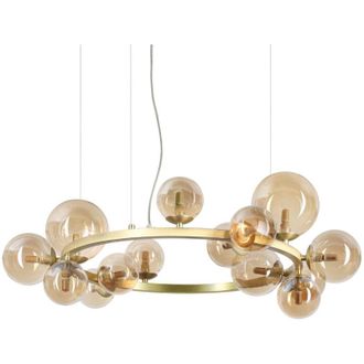 Ideal Lux Ideal Lux PERLAGE 14-flammige Kugel-Deckenleuchte aus Messing