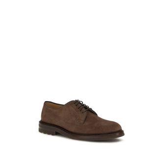 Brunello Cucinelli Mens Brown Calf Leather Bos Taurus Oxfords And Derbies Shoe