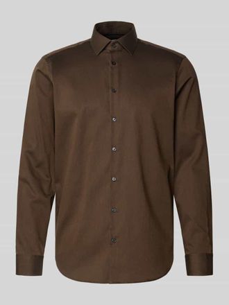 Jake*s Regular Fit Business Hemd aus Baumwolle mit Kentkragen