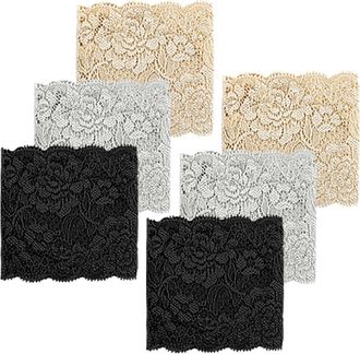 Minkissy 3 Paar Damen Halbe Socken Mit Spitze Invisible Vorfußsocken Für Sandalen Und High Heels Atmungsaktive Unsichtbare Halbsocken Komfortable Fußpolster