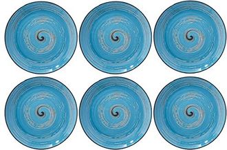 Wilmax England Wilmax - Assiettes &agrave; dessert COLORBOOM - Lot de 6 - Diam&egrave;tre : 20 cm - Pour servir des snacks - Design moderne - Pratique - Lavable au lave-vaisselle 