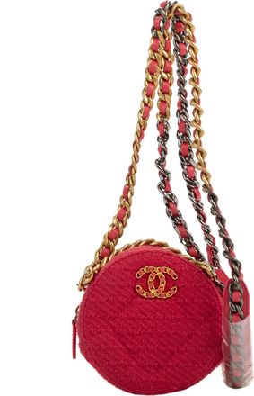 Chanel Crossbody Bags - Round Chain Crossbody - Gr. unisize - in Rosa - f&uuml;r Damen