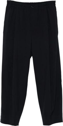Giorgio Armani Homme, Pantalons, Bleu, Taille: XL Pantalon en toile de laine légère à pli unique