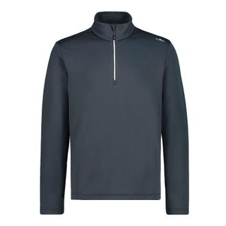 F.lli Campagnolo Herren Fleecepullover Skipullover Outdoorshirt Midlayer Half Zip Sweat, Farbe:Grau, Gr&ouml;&szlig;e:56, Artikel:3E15747-U911 Titan