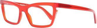 Off-white Off White - Style Sun Kontrast-Muster-Sonnenbrille, Kunststoff (Rot/Blauer Klotz)