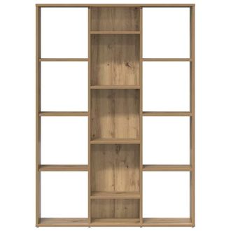 Generic Raumteiler, B&uuml;cherregal, 13 F&auml;cher, Wandregal, Standregal, Aktenregal, Raumtrenner, B&uuml;roregal, Regal, B&uuml;cherschrank, 100x24x140cm Holzwerkstoff(Wei&szlig;) 
