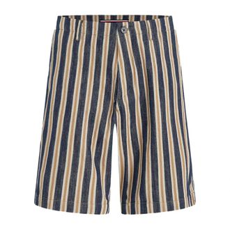 Tommy Hilfiger Gestreifte Bermuda-Shorts mit Relaxed Fit - - Shorts - Herren - Mehrfarbig - W28