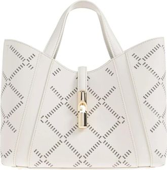 Furla Femme, Sacs, Blanc, Taille: ONE Size Goccia S Tote